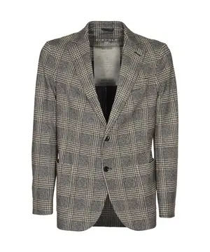 CIRCOLO 1901 Prince-of-wales-check Blazer - Black