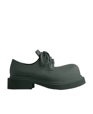 Balenciaga Steroid Derby" Round Toe Lace-up Shoes - Green