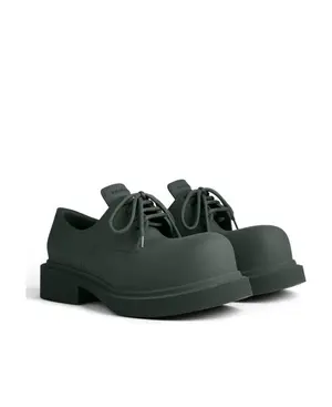 Balenciaga Steroid Derby" Round Toe Lace-up Shoes - Green