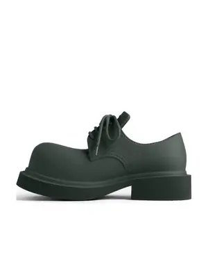 Balenciaga Steroid Derby" Round Toe Lace-up Shoes - Green