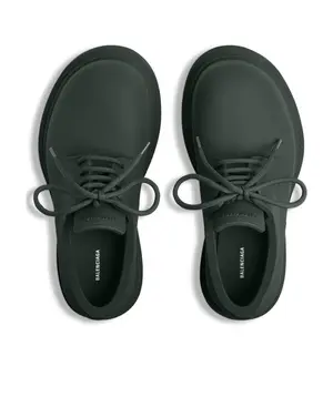 Balenciaga Steroid Derby" Round Toe Lace-up Shoes - Green