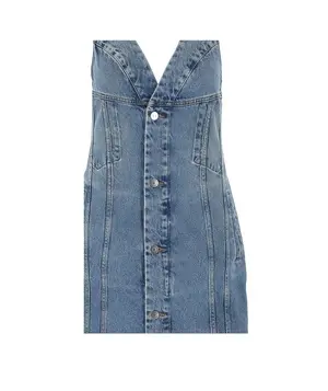 Stella McCartney Sleeveless Button-front Denim Dress