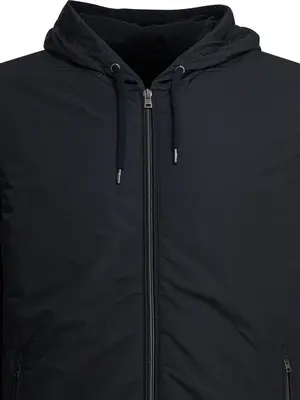 Herno Zip-up Hooded Drawstring Jacket - No