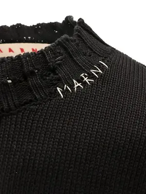 Marni Distressed Crewneck Sweater