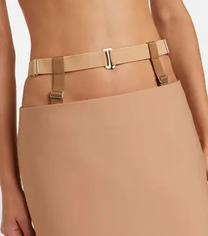 MUGLER Suspended Pencil Skirt