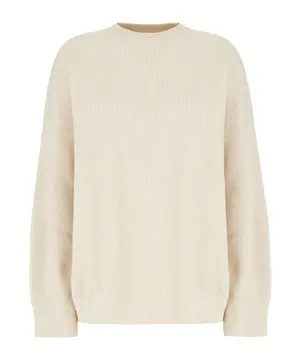 BRUNELLO CUCINELLI Brunello Cucinelli Ribbed Crew Neck Long Sleeve Sweater