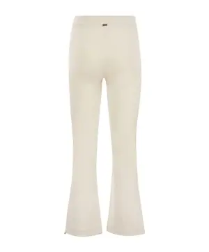 Herno Mid-rise Cropped Flared Trousers - White