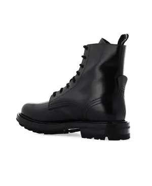 Alexander McQueen Ankle Lace-up Boots - Black