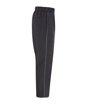 Peserico Elastic Waistband Pants With Welt Pockets