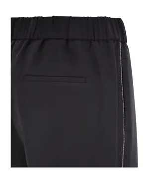 Peserico Elastic Waistband Pants With Welt Pockets