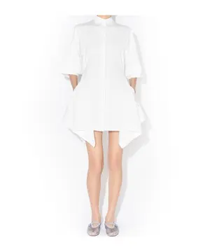 Alaïa Panelled Cotton Poplin Dress
