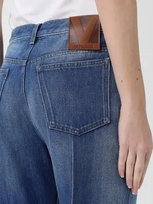 Valentino Garavani Logo Patch Straight-leg Jeans