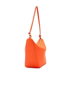 Loewe Mini Hammock Hobo Bag In Classic Calfskin - Orange