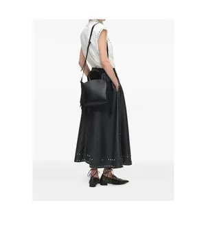 Karl Lagerfeld Small Circle Fringed Tote Bag - Black