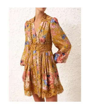 Zimmermann August Plunge Mini Dress