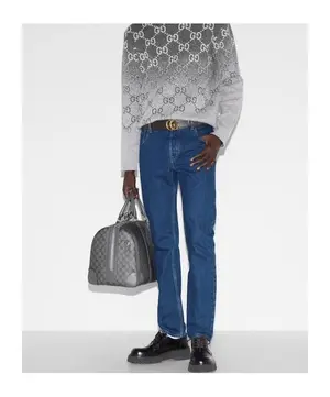 Gucci Tapered Denim Pants - Blue