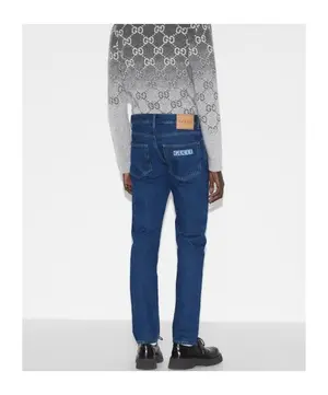 Gucci Tapered Denim Pants - Blue