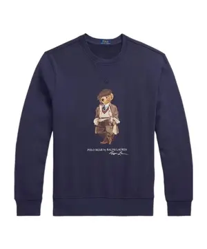 Polo Ralph Lauren Polo Bear Graphic Crewneck Sweatshirt - Navy
