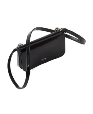 Prada Logo Stamp Foldover Bag