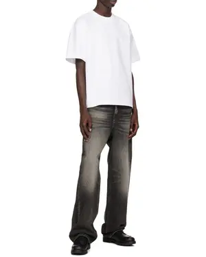 GANNI Logo Embroidered Crewneck T-shirt