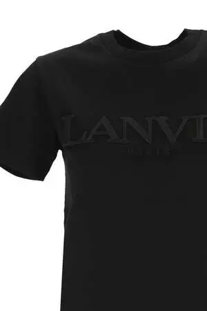 LANVIN Logo-lettering Cotton T-shirt