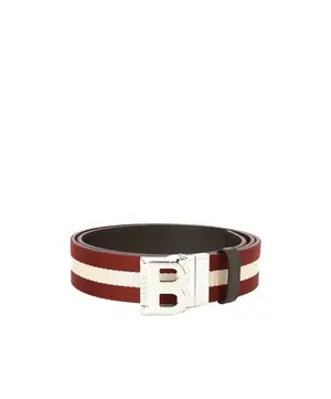 Bally Reversible Striped Belt - Multicolor