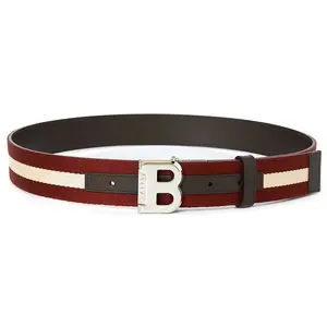 Bally Reversible Striped Belt - Multicolor