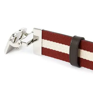 Bally Reversible Striped Belt - Multicolor