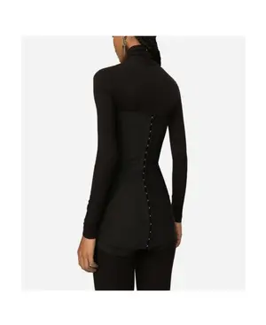 Dolce & Gabbana Moiré-faille Strapless Minidress