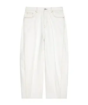 Givenchy Logo Patch Loose-fit Jeans - White