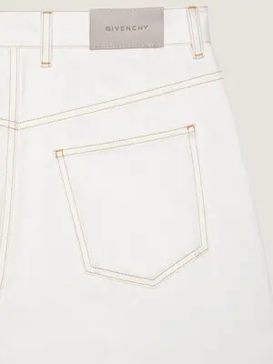 Givenchy Logo Patch Loose-fit Jeans - White