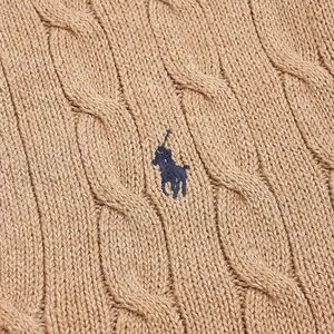 Polo Ralph Lauren V-neck Long-sleeved Cable Knit Cardigan - Nude