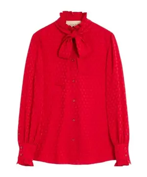 Valentino Garavani Cour De Coeur Pussy-bow Shirt