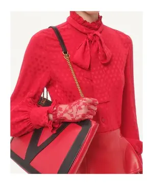 Valentino Garavani Cour De Coeur Pussy-bow Shirt