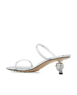 Bottega Veneta Knot Detailed Mules - Gray