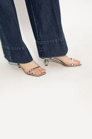 Bottega Veneta Knot Detailed Mules - Gray