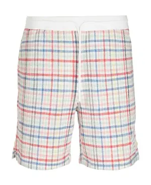 Thom Browne Gingham Check Tweed Shorts - White