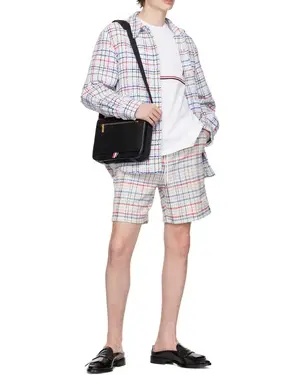 Thom Browne Gingham Check Tweed Shorts