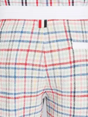 Thom Browne Gingham Check Tweed Shorts