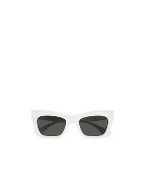 Gucci Rectangular-frame Sunglasses - White