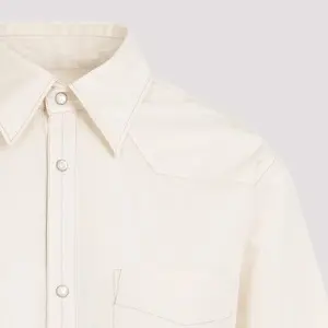 LEMAIRE Western Cotton Shirt - Cream