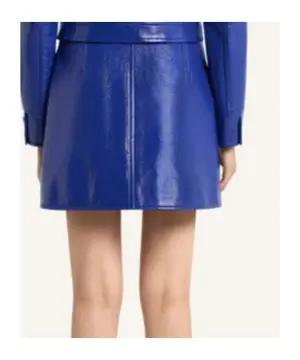 COURREGES Courrèges Redition Vinyl Mini Skirt - Blue