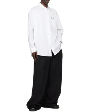 Off-White Dart Detailed Wide-leg Trousers
