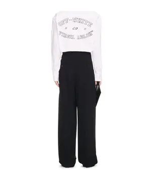 Off-White Dart Detailed Wide-leg Trousers