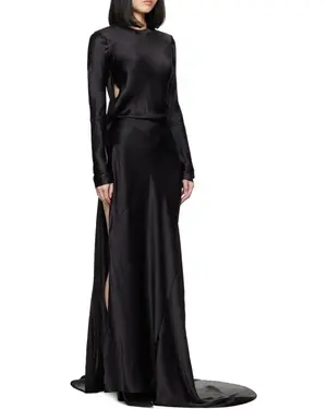 ANN DEMEULEMEESTER Long-sleeved Wrap Dress