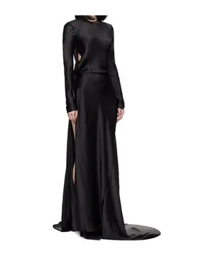 ANN DEMEULEMEESTER Long-sleeved Wrap Dress