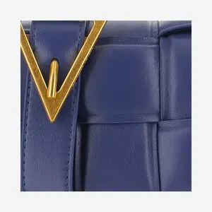 Bottega Veneta Mini Cassette Shoulder Bag - Blue