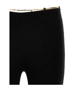 Alexander Wang Ribbed Bootcut Pants With Belt Detail
