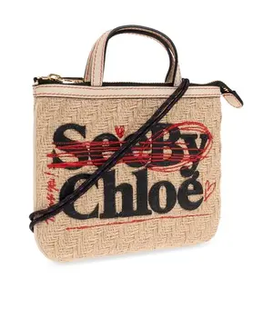 See By Chloé Small Embroidered Logo Shoulder Bag