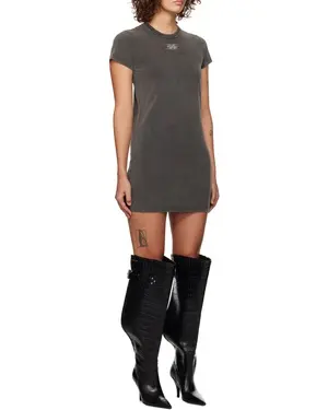 Alexander Wang Logo Detailed T-shirt Dress